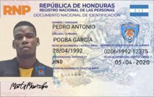 Documento Nacional de Identidad Hondureña 2024